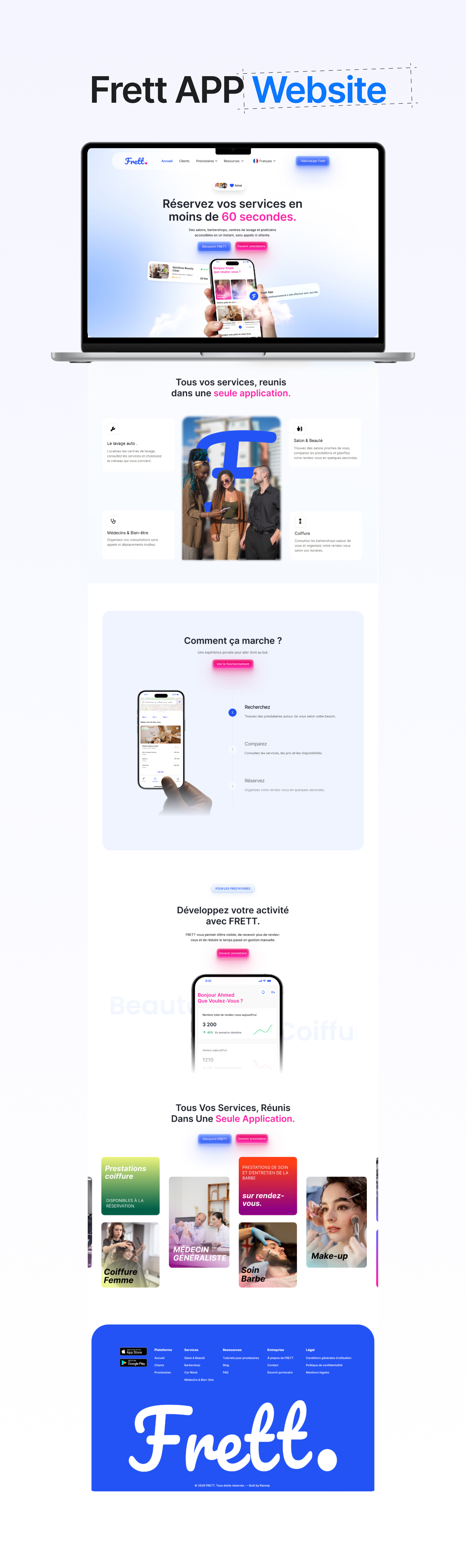 Mobile APP Website Design by Khalil Ghalem on Dribbble