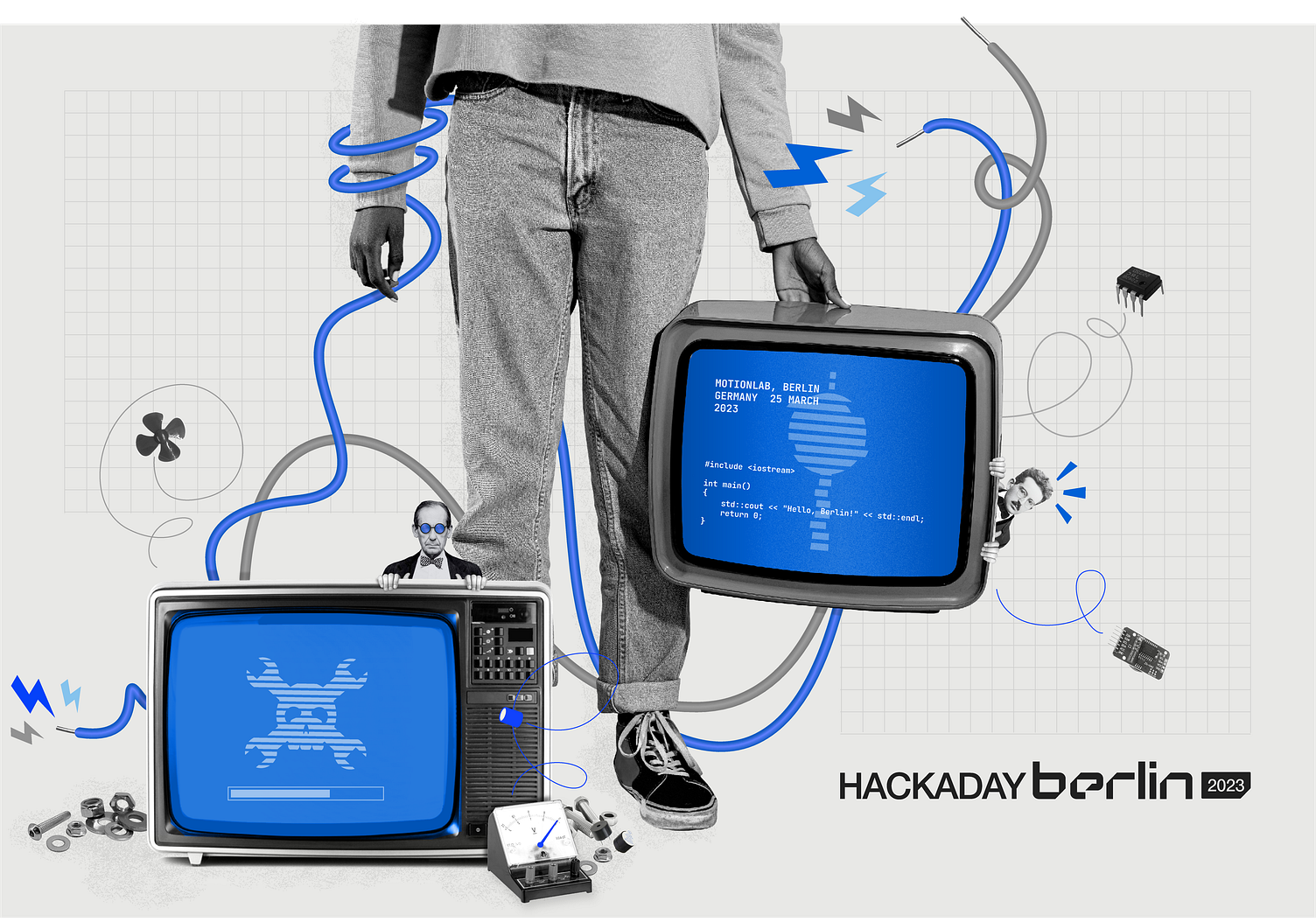 Hackaday Berlin Swag by Bogdan Roșu on Dribbble
