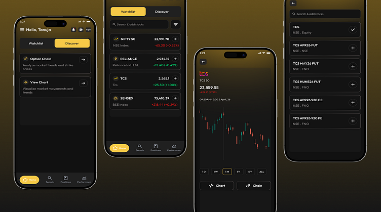 Smart Trading App UI Design by Tanuja khator on Dribbble