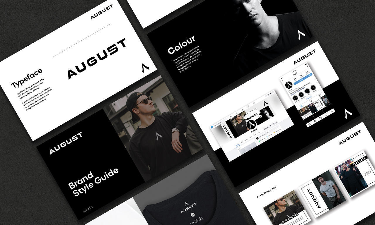 AUGUST Clothing Branding by Waqas Khan on Dribbble