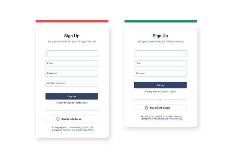 Sign Up Screen by Rohit Birhade on Dribbble
