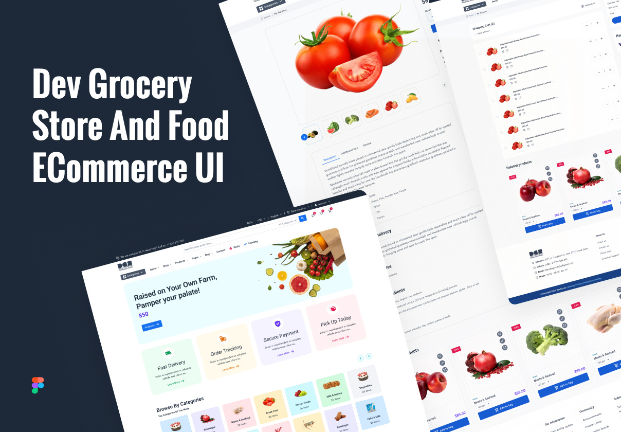 Dev Grocery Store and Food eCommerce UI by Dev Design Studio on Dribbble
