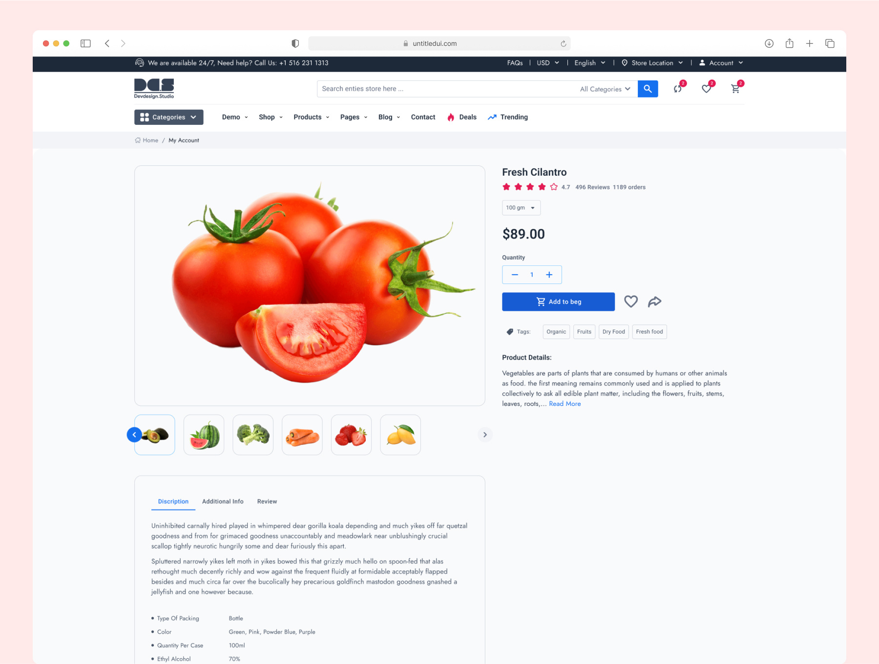Dev Grocery Store and Food eCommerce UI by Dev Design Studio on Dribbble