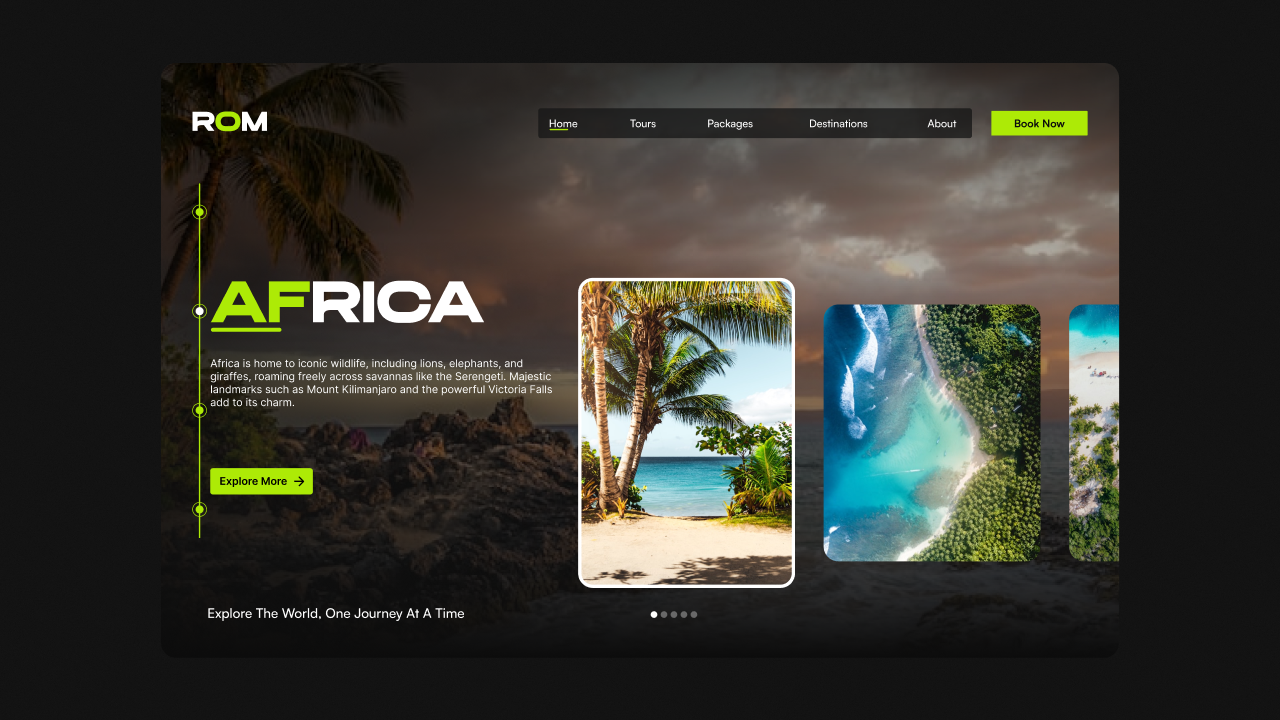 Travel Agency Web UI Design by Asad Baani on Dribbble