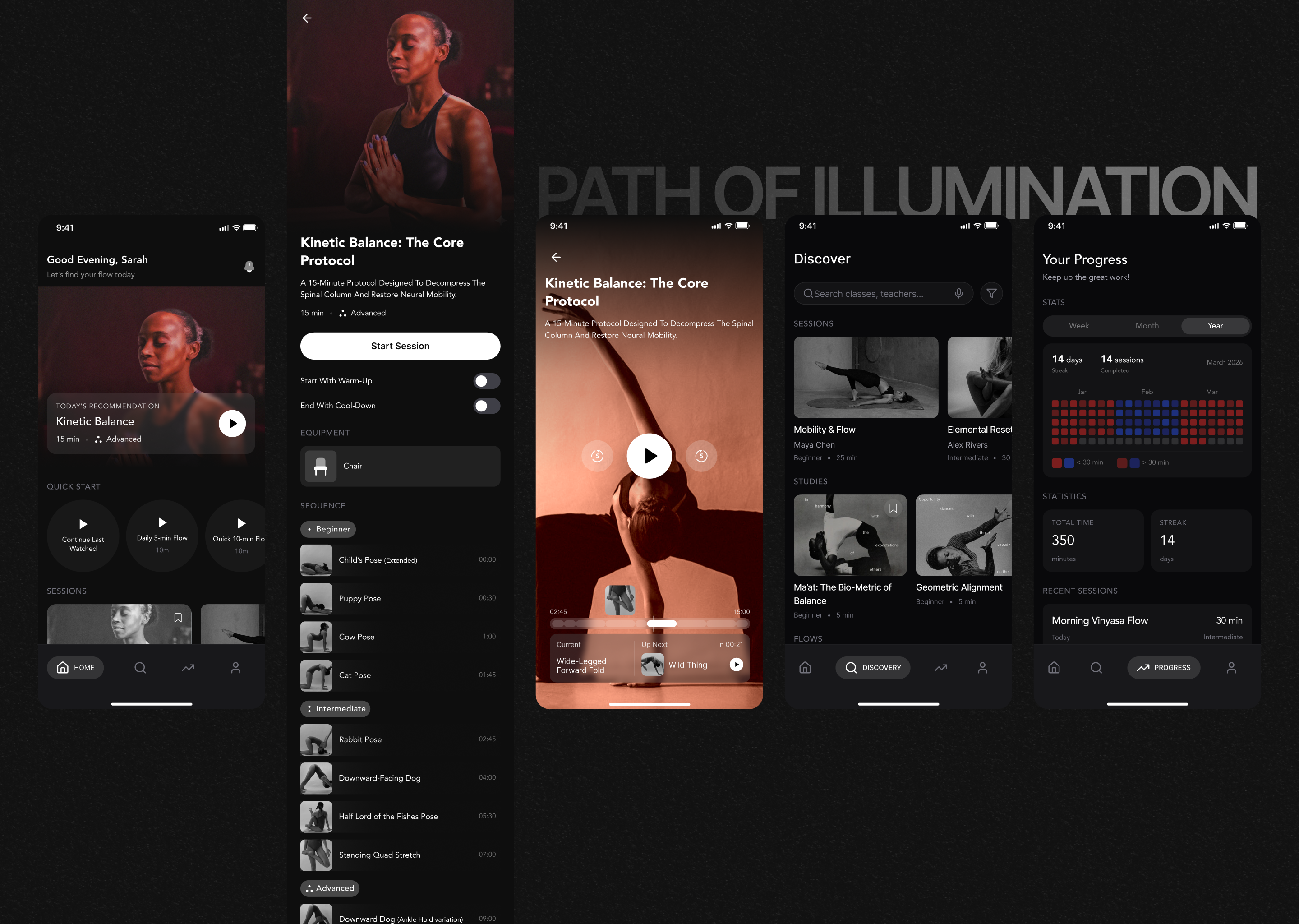 Heka: Yoga App by Argo on Dribbble