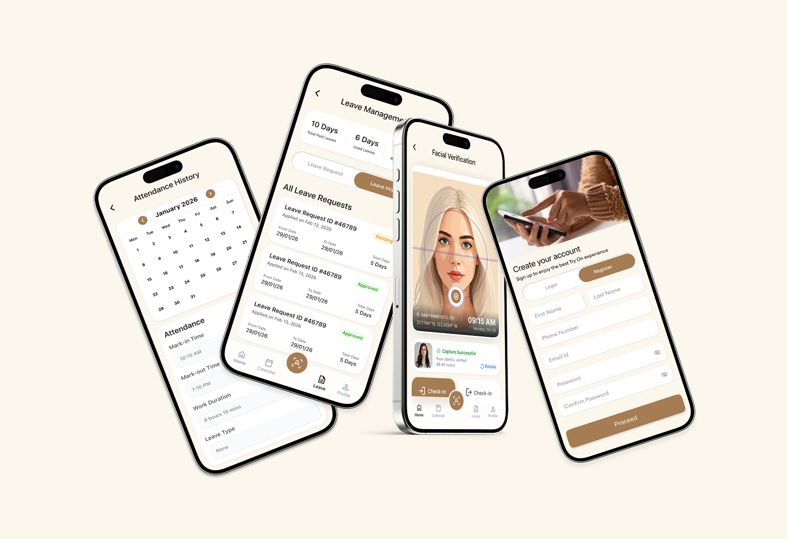 Attendance Application Design by Parag Sharma on Dribbble