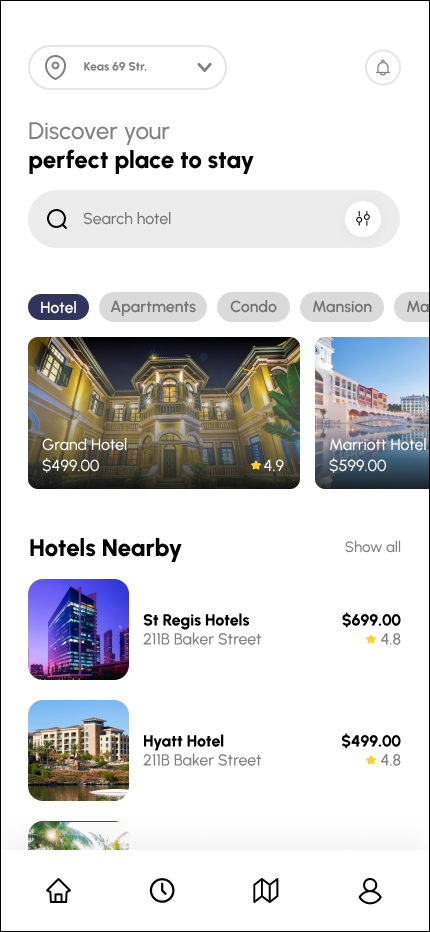 Hotel App Design by hrishi basumatary on Dribbble