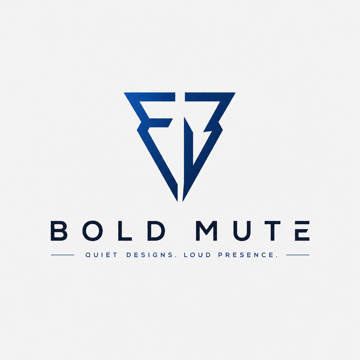 Logo design - Bold mute by Ansh k Bhasin on Dribbble