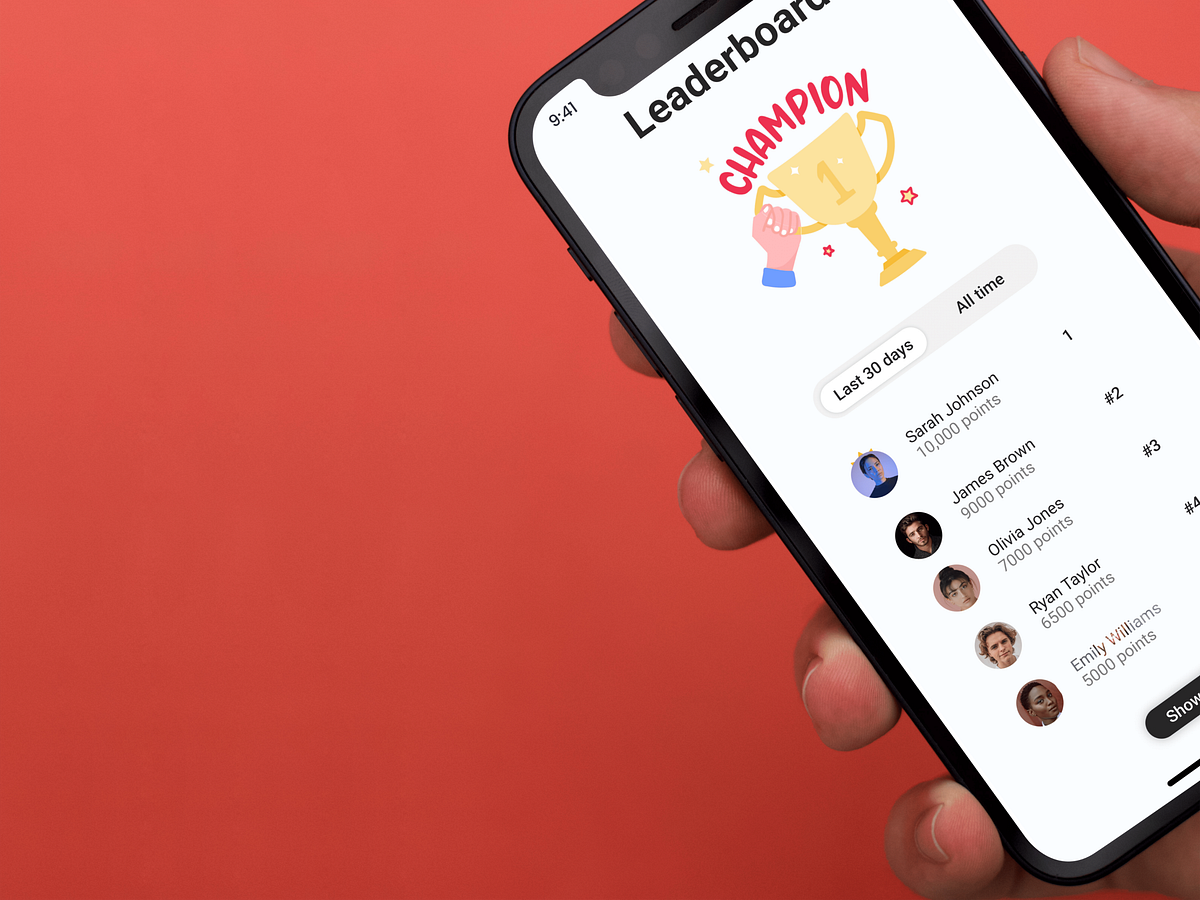 Leaderboard UI designs, themes, templates and downloadable graphic ...