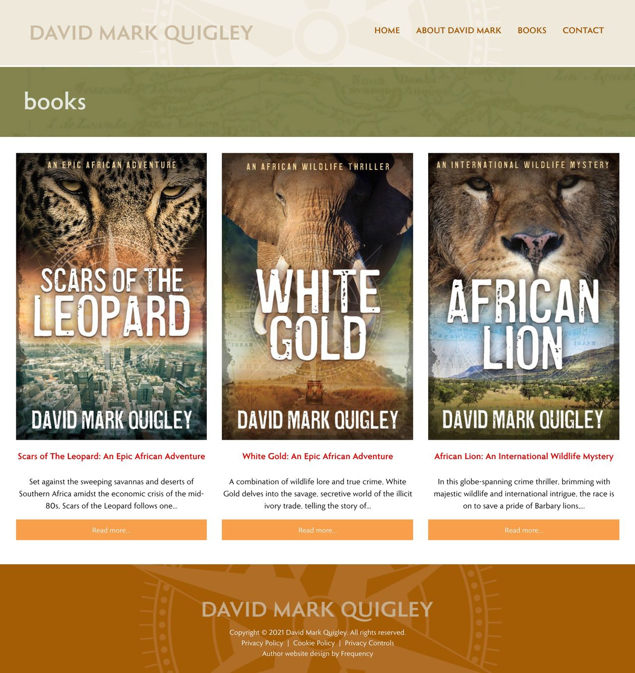 David Mark Quigley - Website Design by Frequency Studio on Dribbble