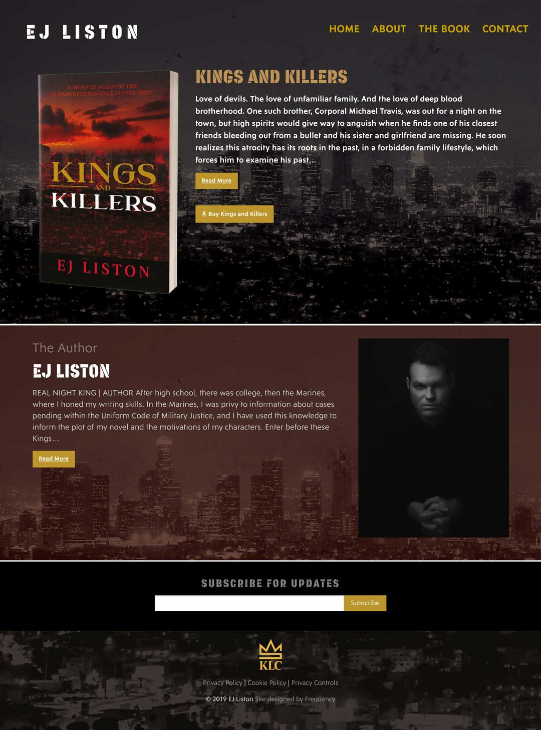 EJ Liston - Website Design by Frequency Studio on Dribbble