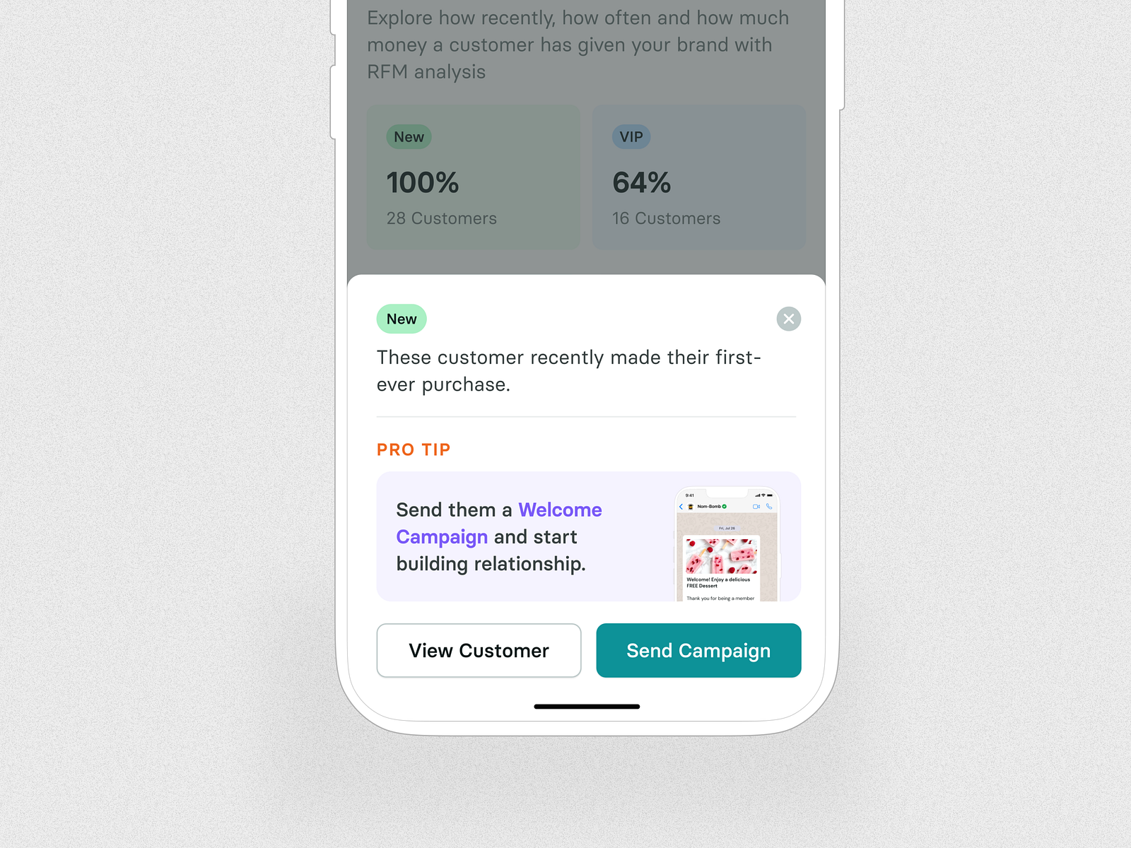 Customers Segmentation Bottom Sheet UI by Nikhil Singh on Dribbble