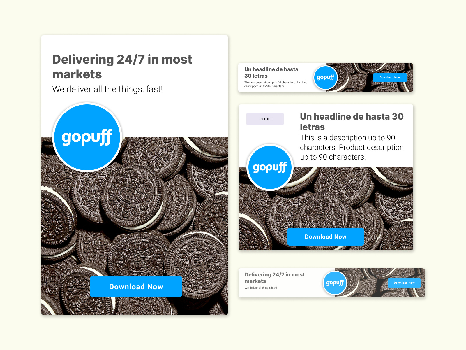 HTML Ads / UA Ads by Bárbara Olivera on Dribbble