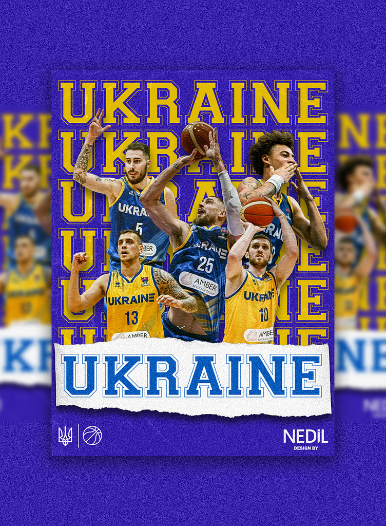 Ukrainian National Basketball team poster design by Maksym Nedilsky on ...