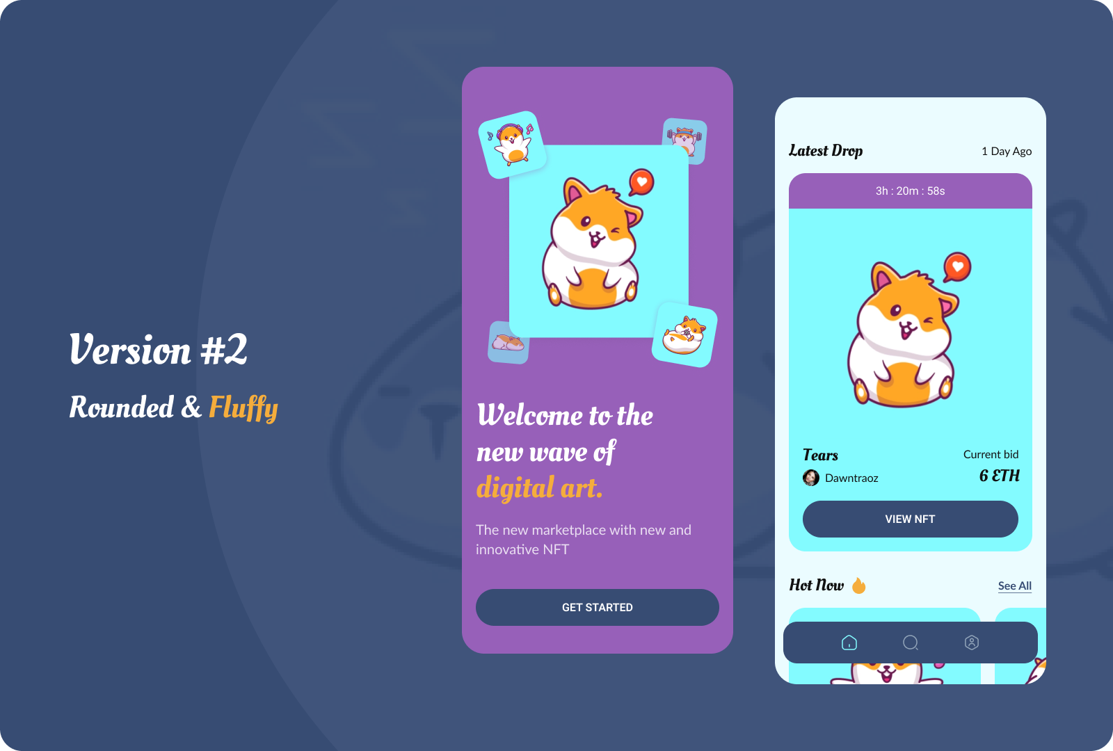 Visual concepts — #1 Retro-Punk & #2 Rounded-Fluffy by Alba Silvente ...