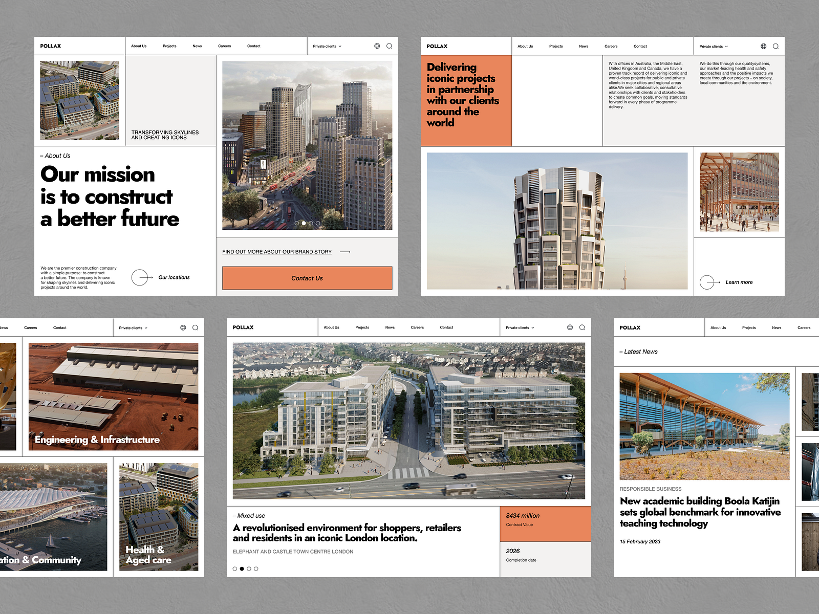 Corporate Website Concept by Ronas IT | UI/UX Team on Dribbble