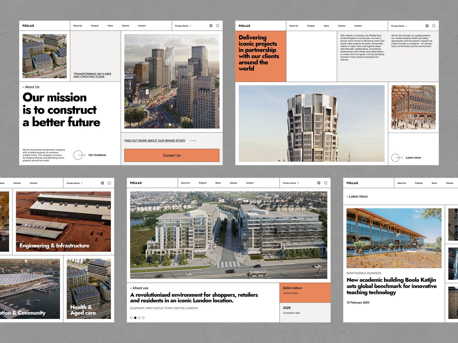 Corporate Website Concept by Ronas IT | UI/UX Team on Dribbble