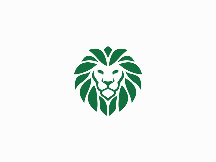 Lion leaf logo by Md Rasedul Jamal on Dribbble