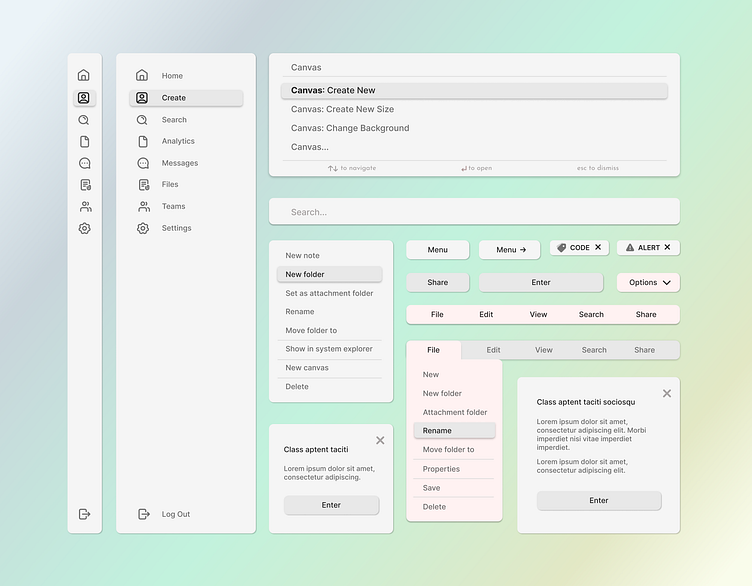 UI Components by dahud on Dribbble