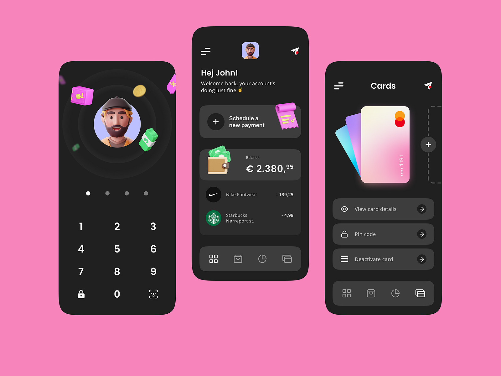 Fintech Minimal and realistic UI by Genesis Consultancy firm on Dribbble