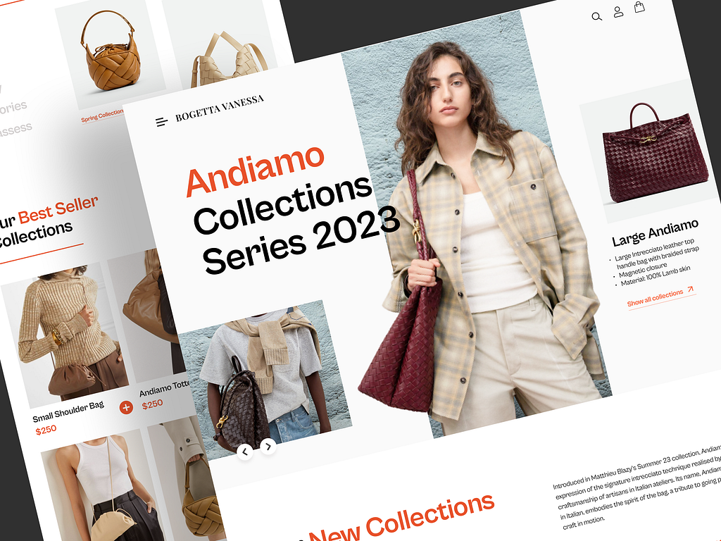 Bogetta Vanessa - Fashion Landing Page by Reka Rahayu for Plainthing ...
