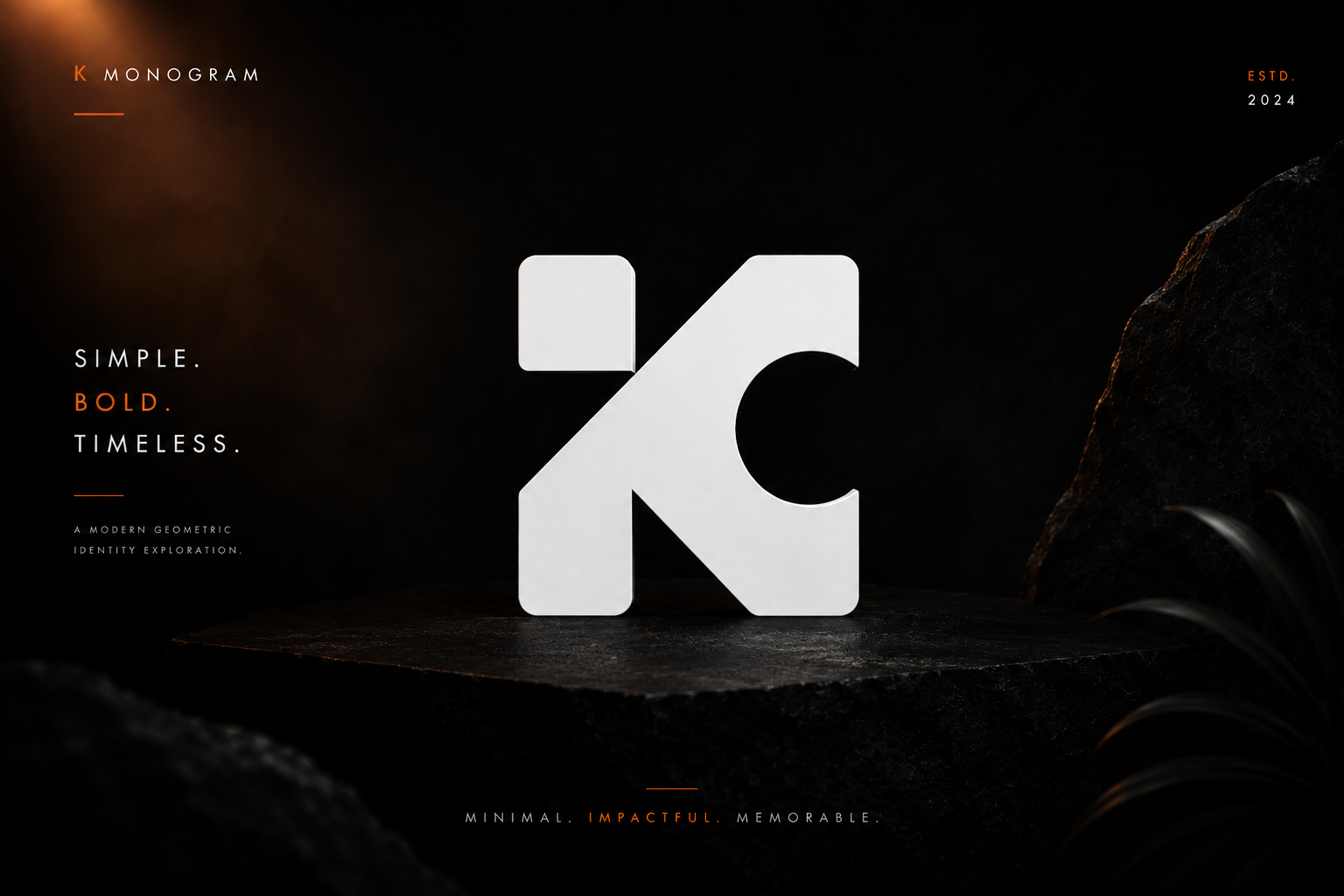 Minimalist letter K or KC Logo concept (Unused) by CreativeNadim on ...