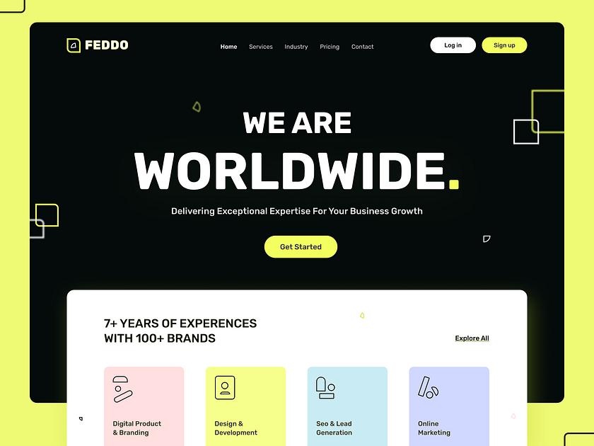 We Do Agency Website Lading Page Design by Rajan Raj on Dribbble