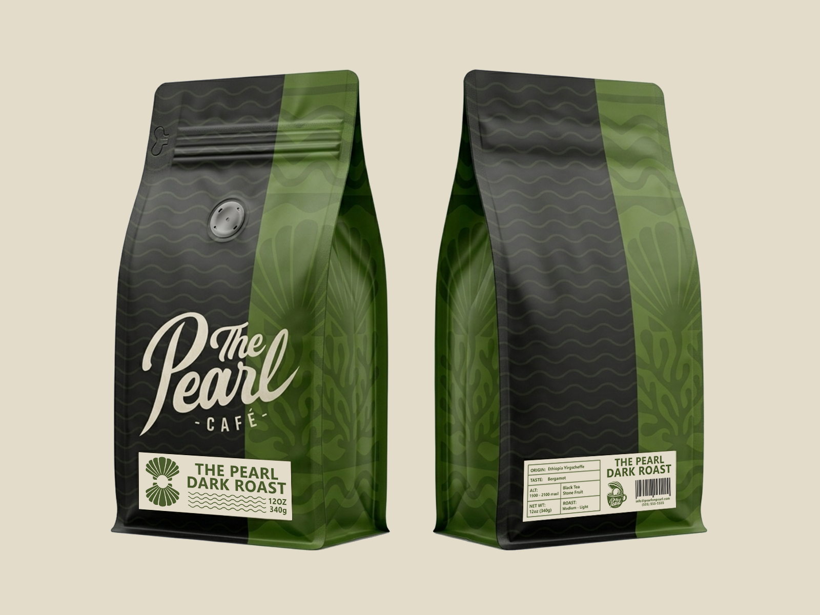 Coffee Bag - Label design by Camo Creative on Dribbble