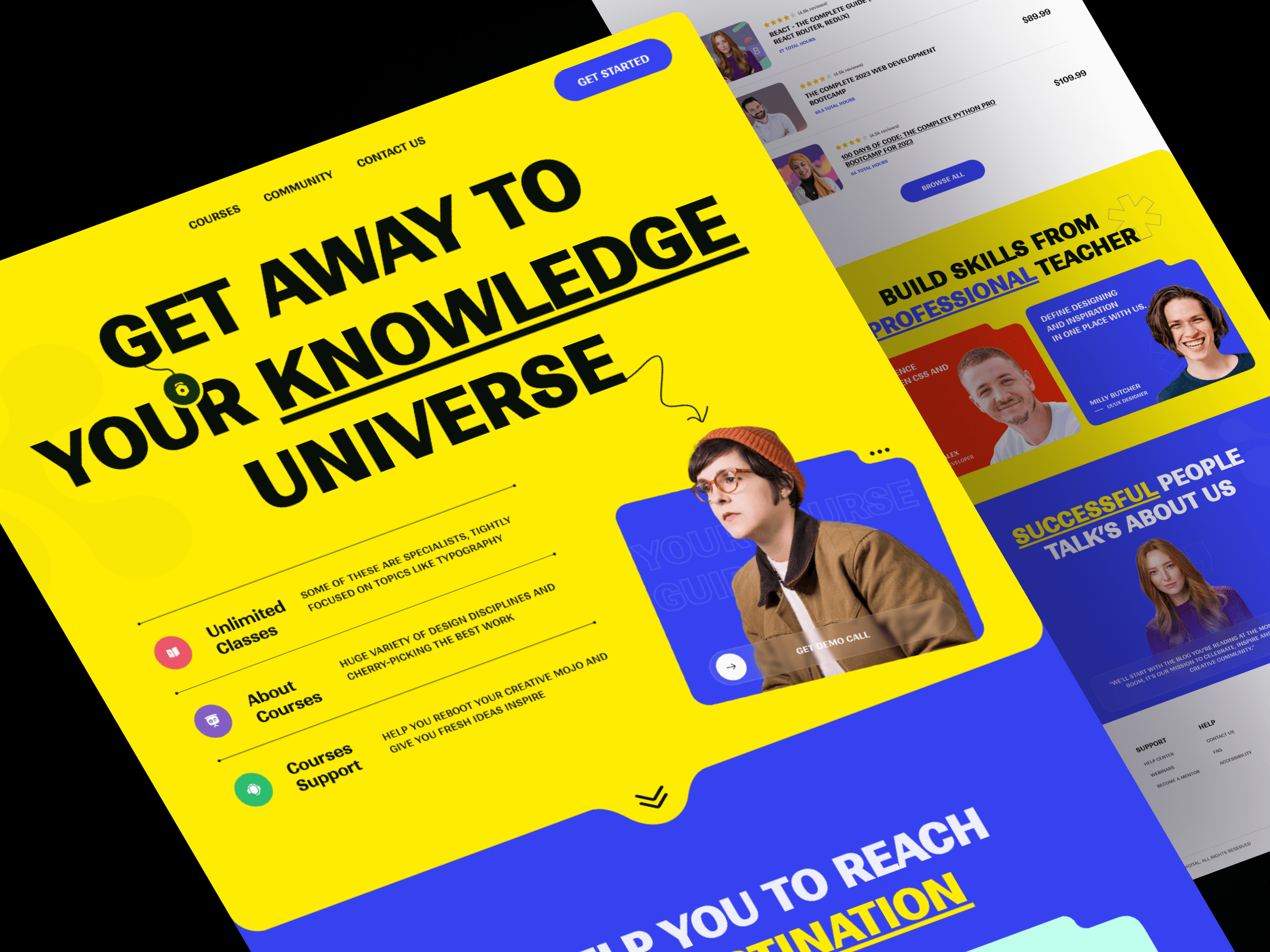 EdTech Website: Slick Landing Page by Subash Chandra for Seative ...