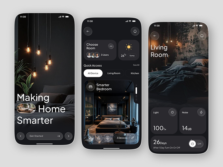Smart Home Mobile App UI Design by Amrita Ranjan on Dribbble