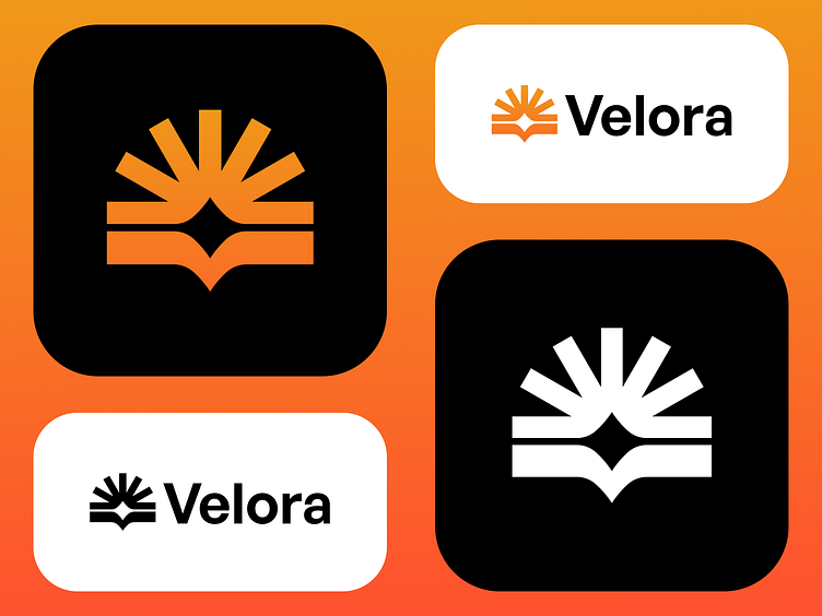 Minimal Book & Sun Logo Concept by Ashik | Logo Designer on Dribbble