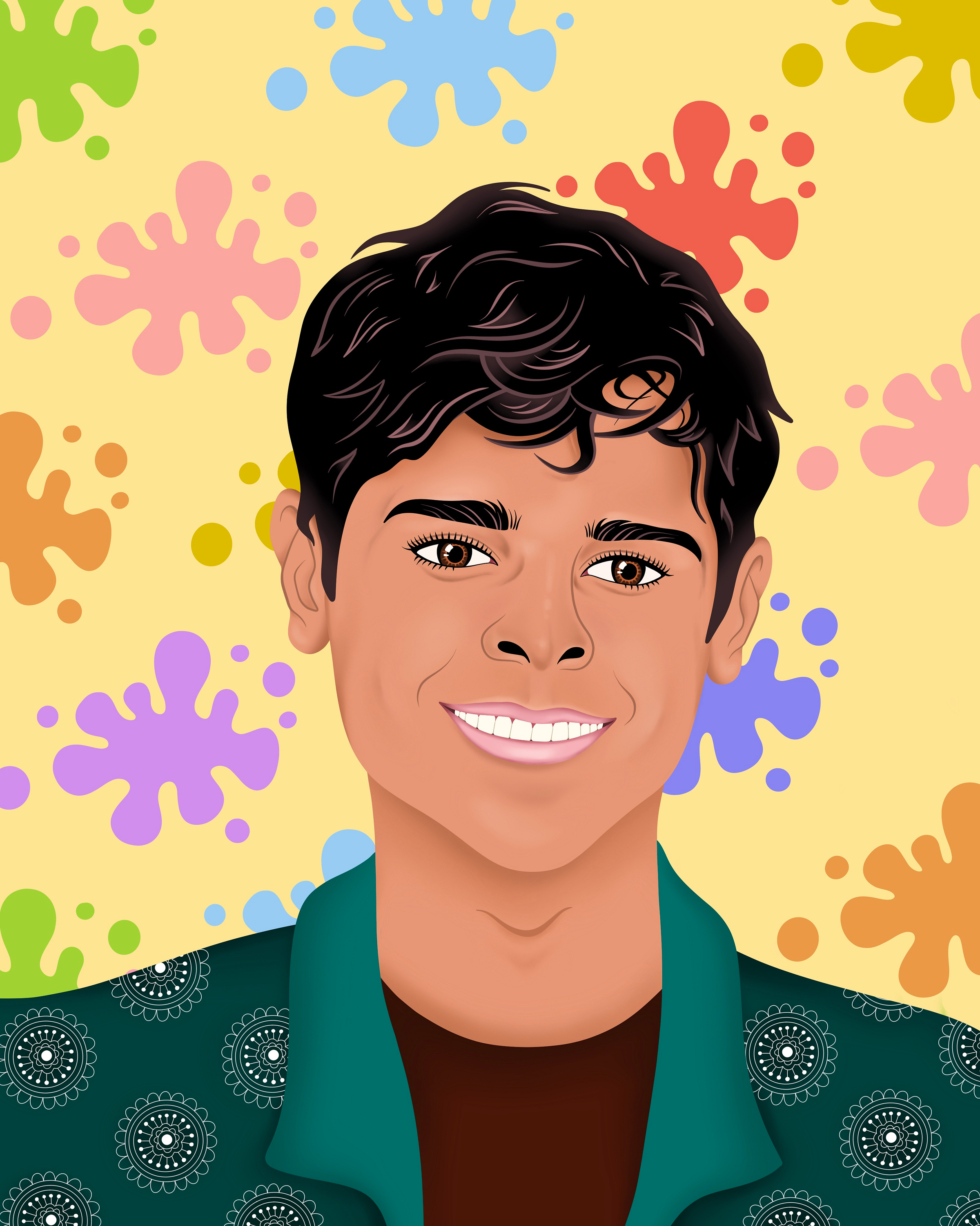 "Self-Portrait" by Ayush Gogne on Dribbble