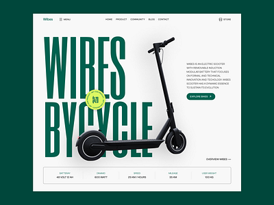 Scooter Electric Product Landing Page by Andri Prasetia for SLAB Design ...