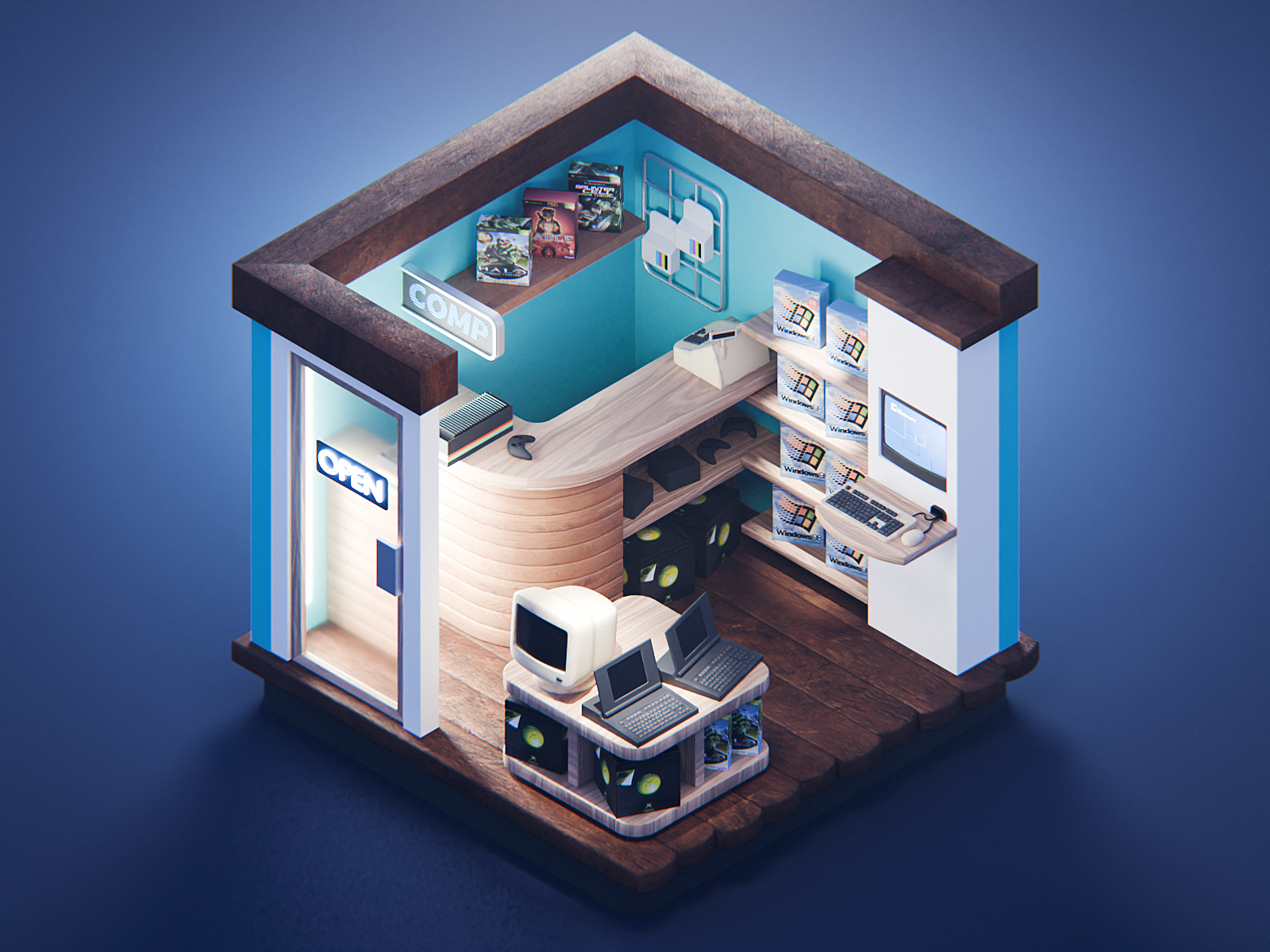 Computer Store by Roman Klčo on Dribbble