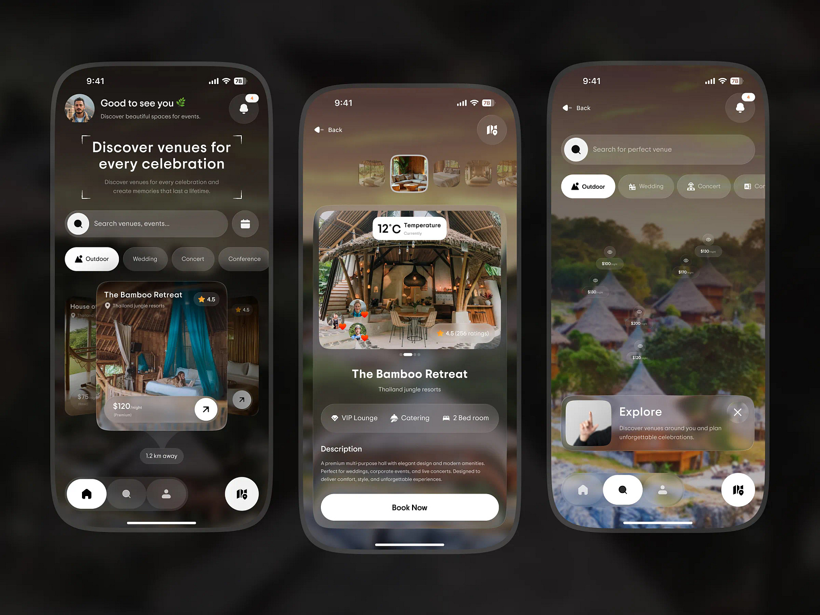 Travel & Event Venue Booking App by Sheikh Elias on Dribbble