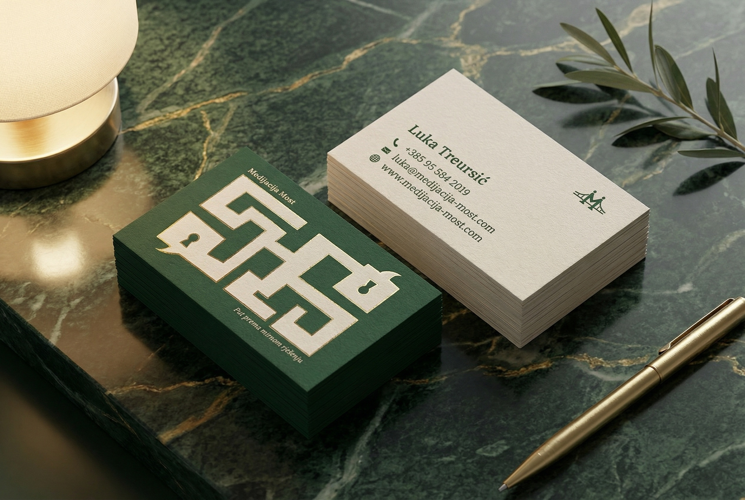 Mockups of a visiting card for a client by Katarina Rančić on Dribbble
