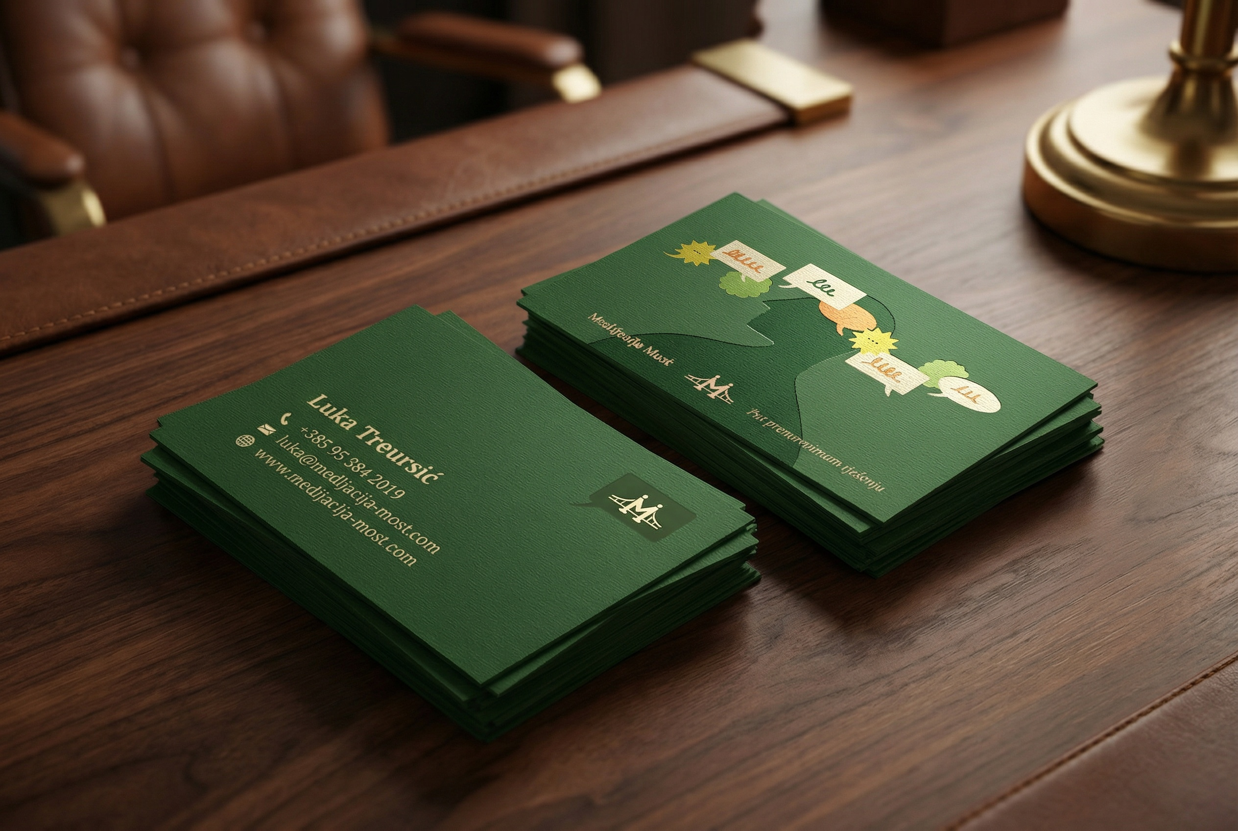 Mockups of a visiting card for a client by Katarina Rančić on Dribbble