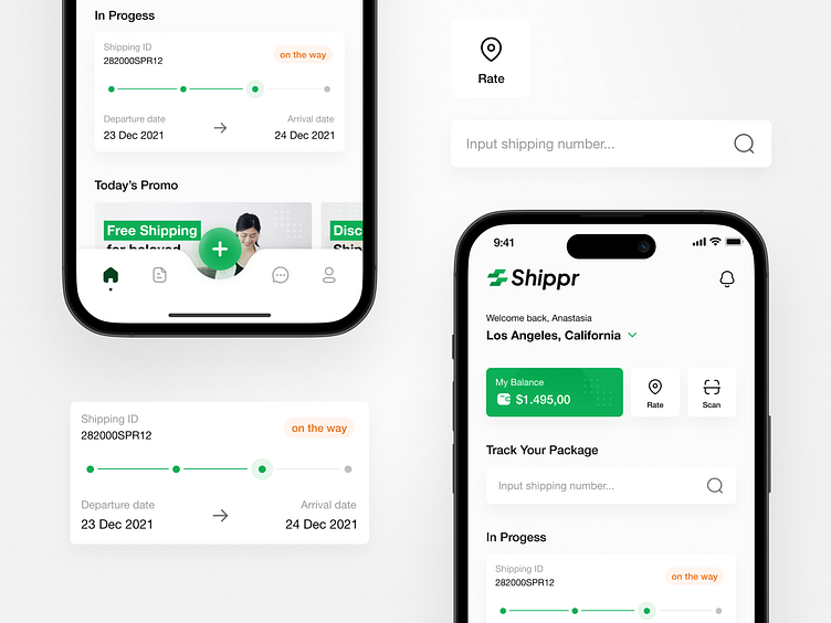 Shippr - Delivery App by Ghoniyyu Maulidi for Kitani Studio on Dribbble