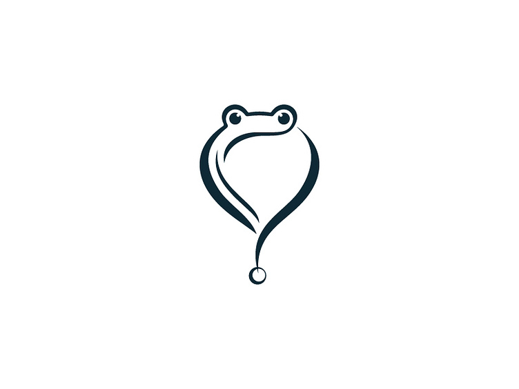Minimalist Drop Frog Identity Logo by Shams Rahman for Shams Studio on ...