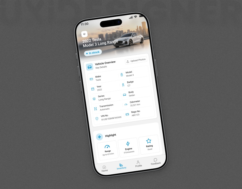 Automotive Inventory Mobile App UI Design by Bulbul Ahmed on Dribbble