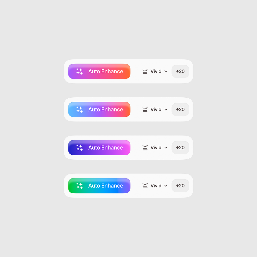 Auto Enhance · 4 Gradients by Arun on Dribbble