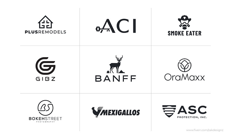 Modern and minimalist logo design by zakdesignz on Dribbble