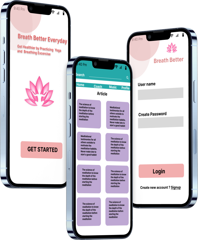 Meditation Breathing app by susan veronica on Dribbble