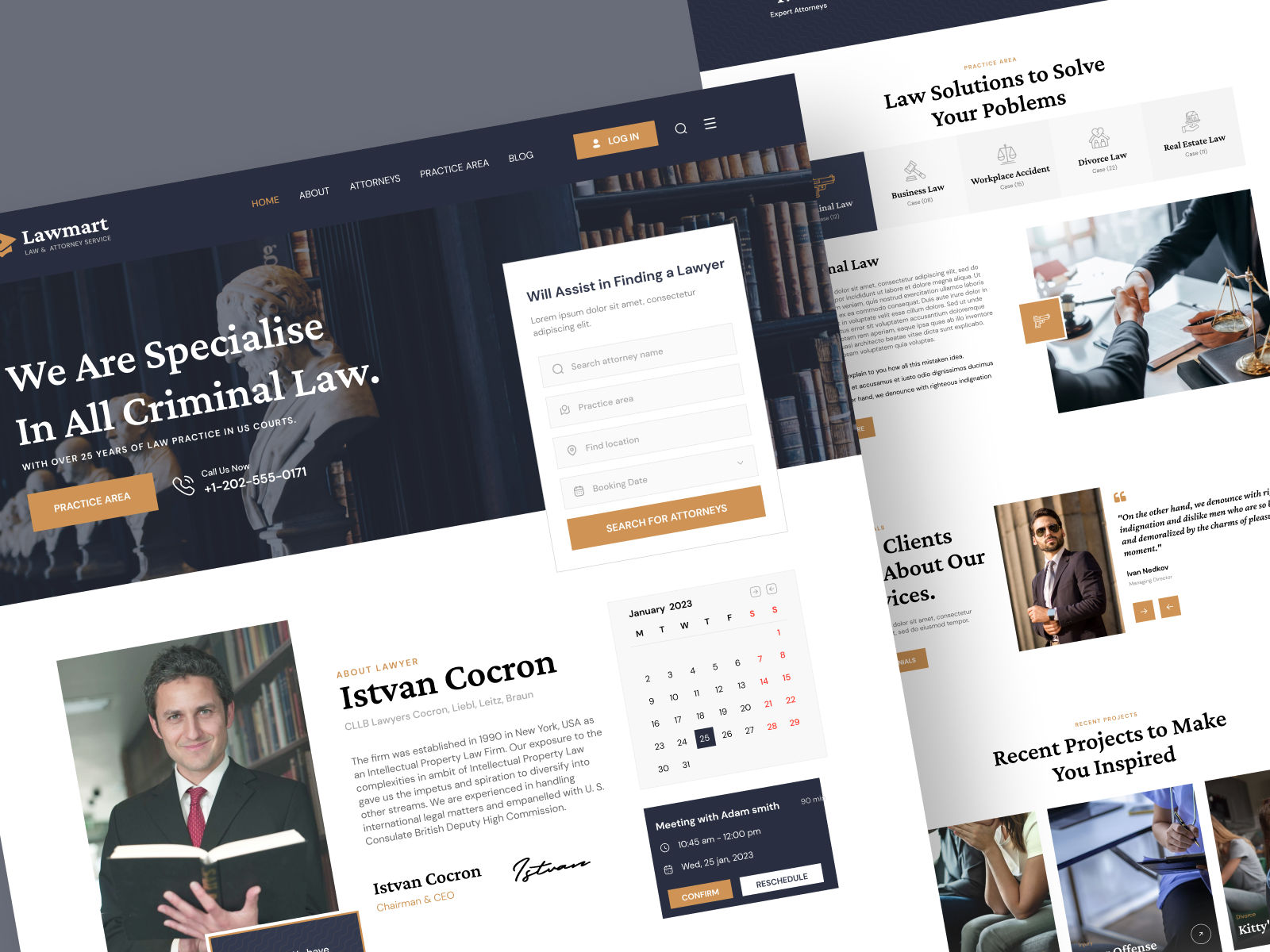 Lawyer Website Design Concept by Hasan Mahmud on Dribbble