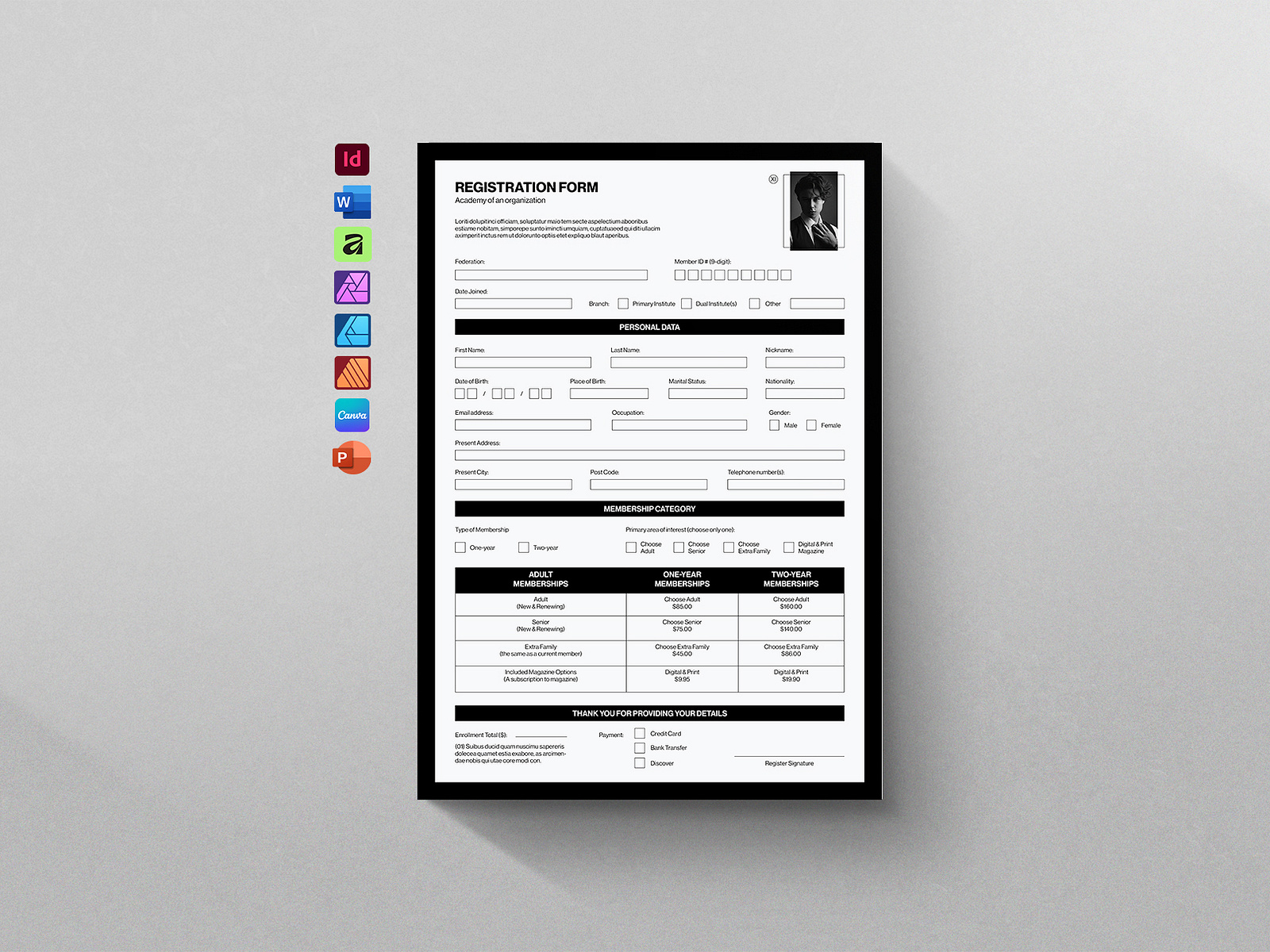 Registration Form Template by DesignCrest on Dribbble