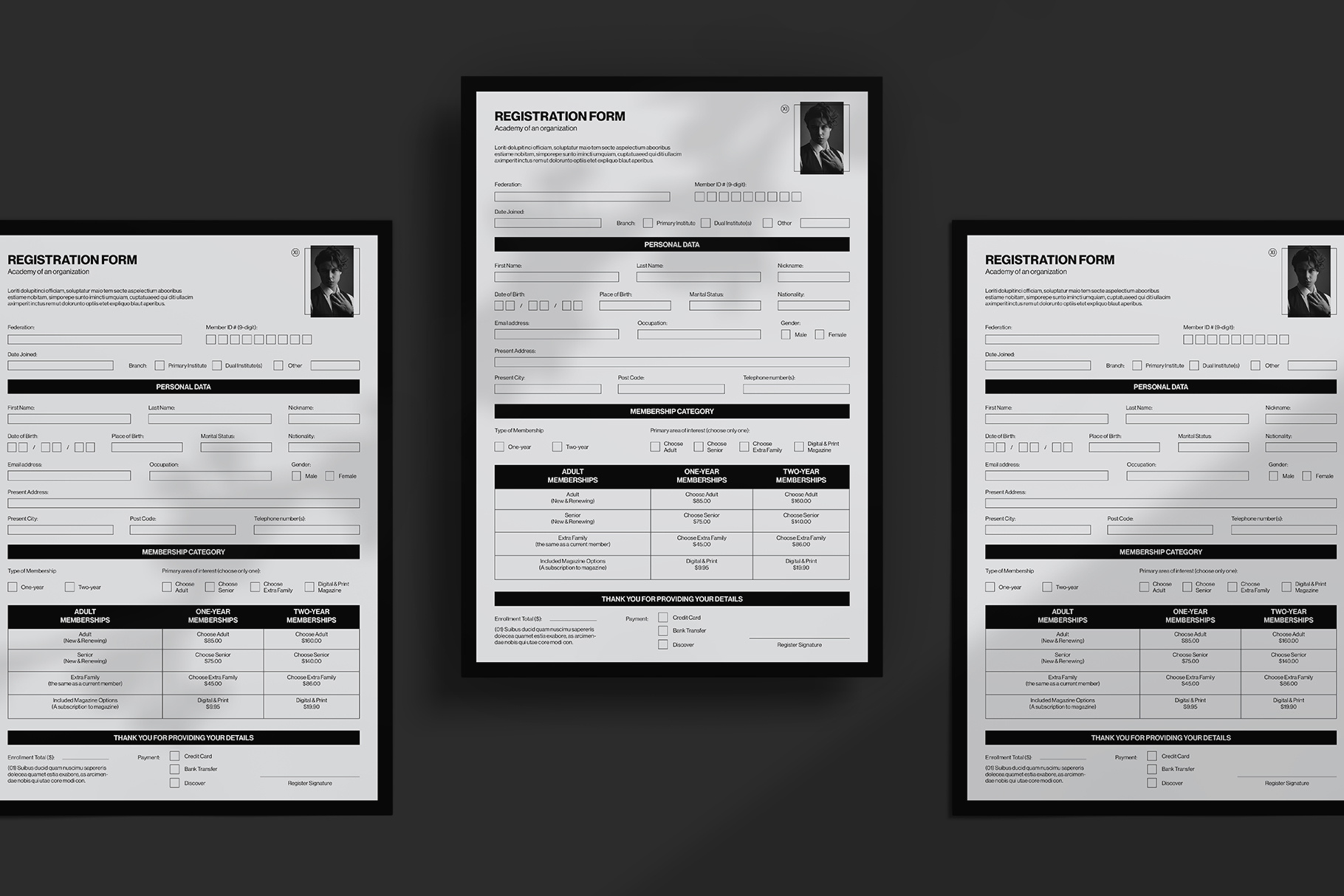 Registration Form Template by DesignCrest on Dribbble