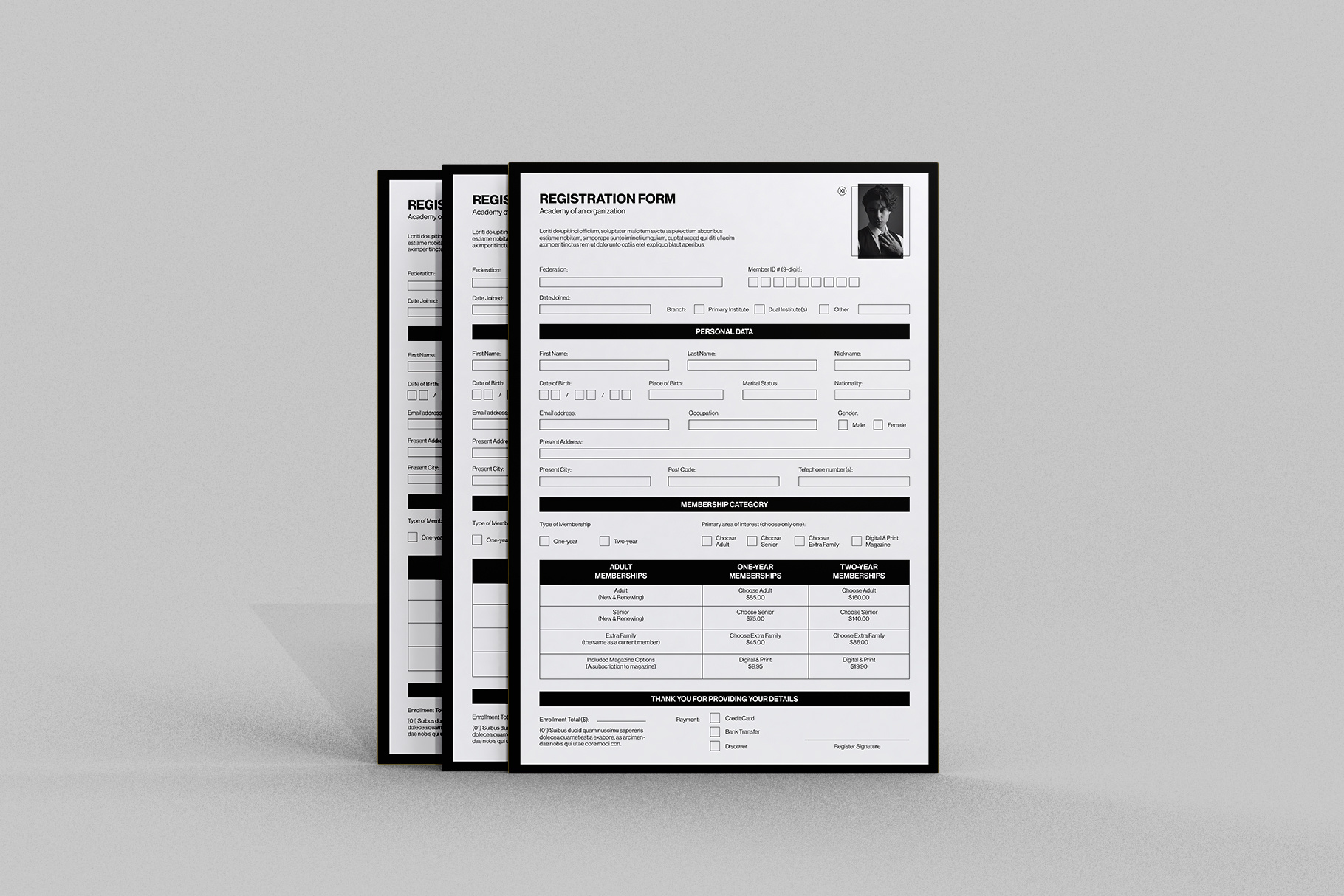 Registration Form Template by DesignCrest on Dribbble