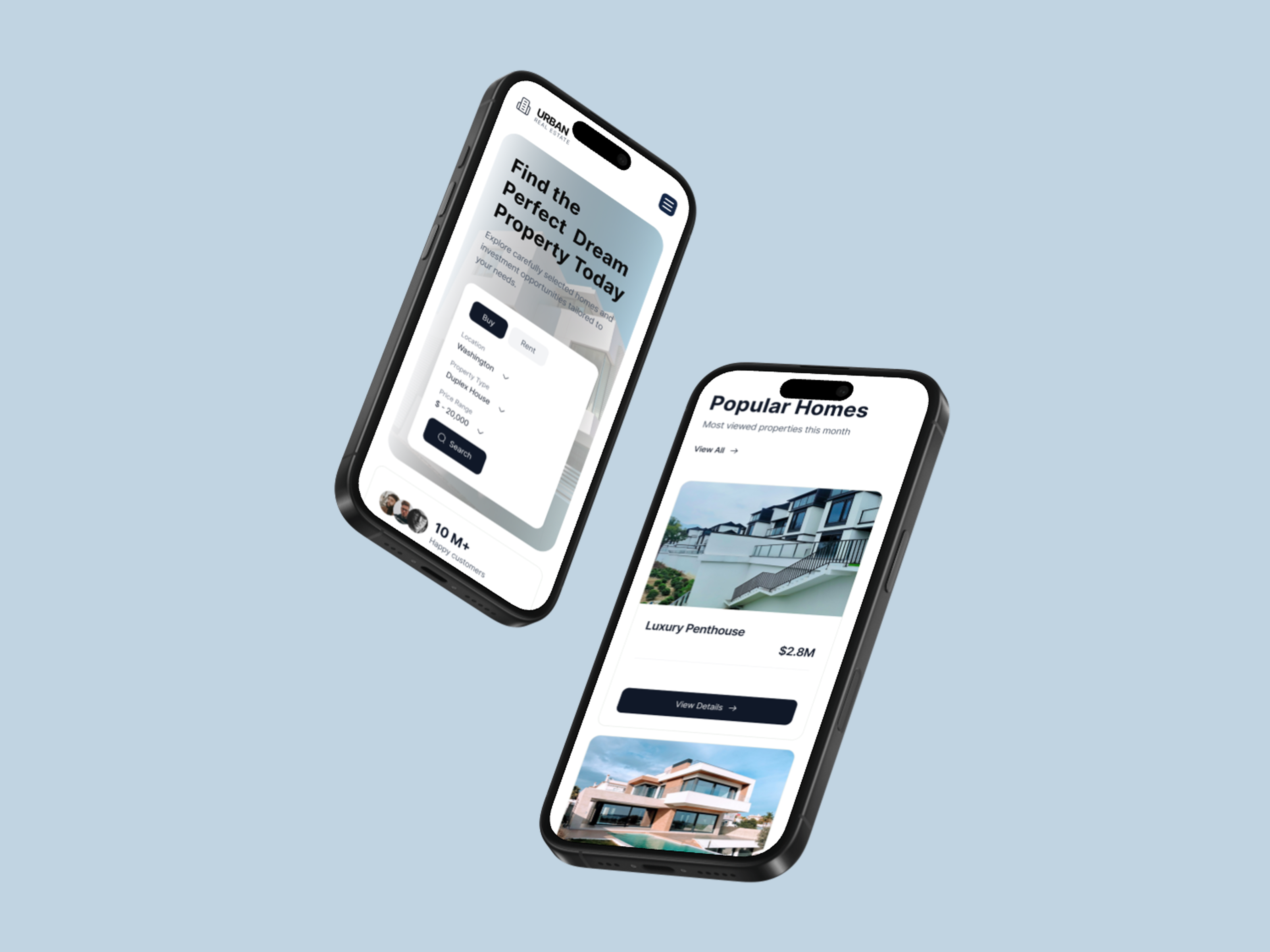 Urban Real Estate Landing Page Design by ZEEHAD HIMEL on Dribbble