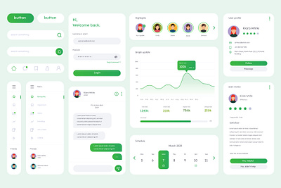 UI elements: Statistics by Backend Brigade on Dribbble