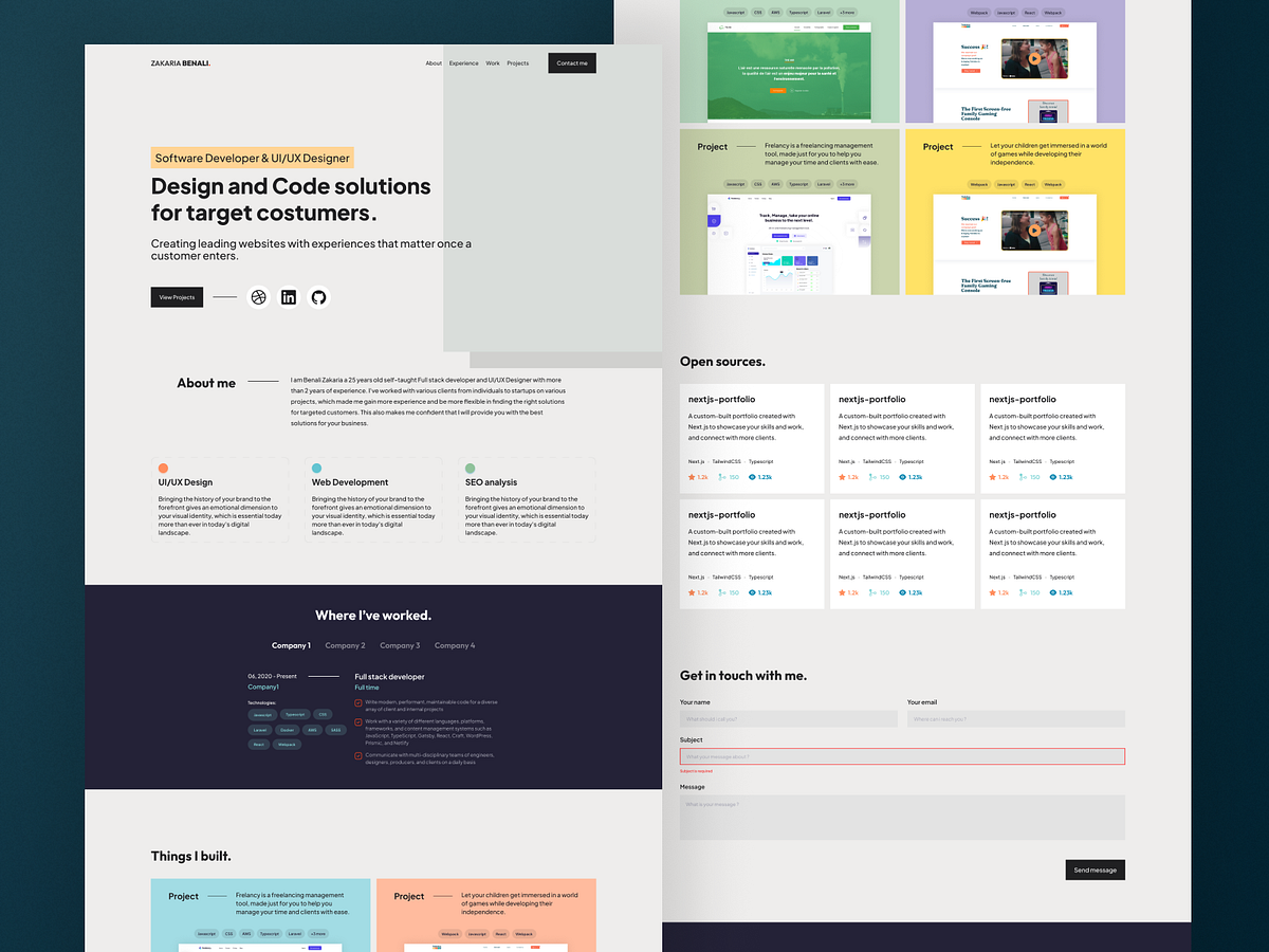 Browse thousands of Game Developer Portfolio images for design ...